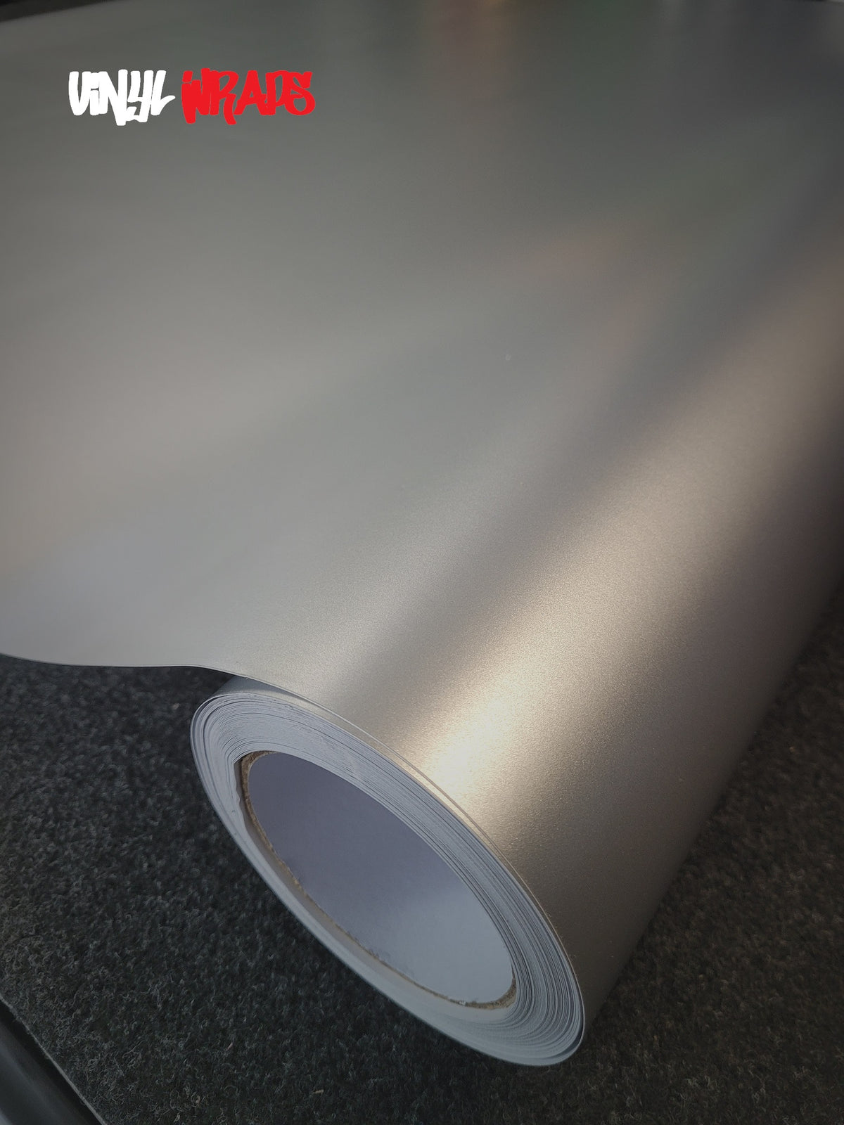 Metallic Silver Vinyl Wrap