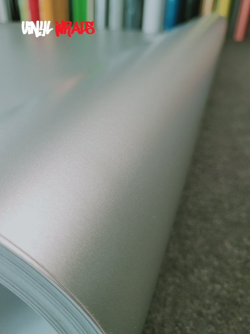 Metallic Silver Vinyl Wrap
