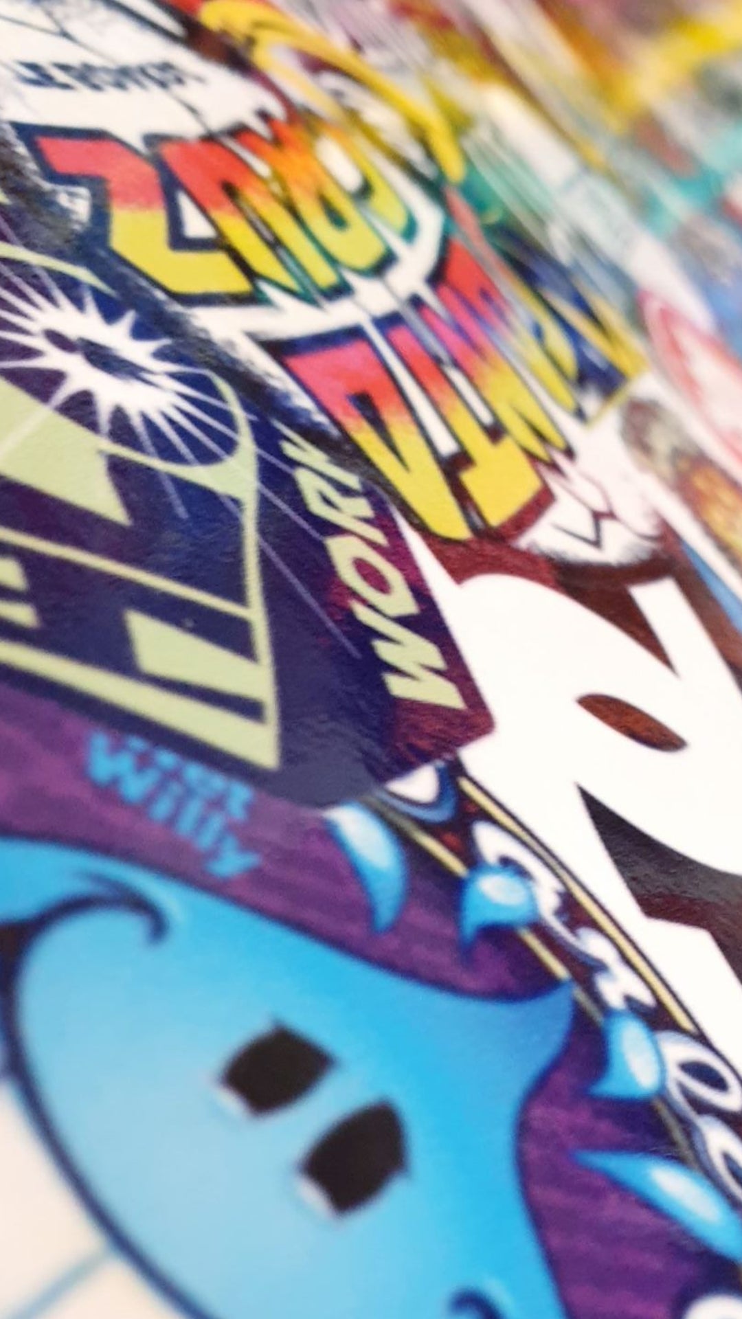 Gloss Stickerbomb Coloured 'D' Vinyl Wrap