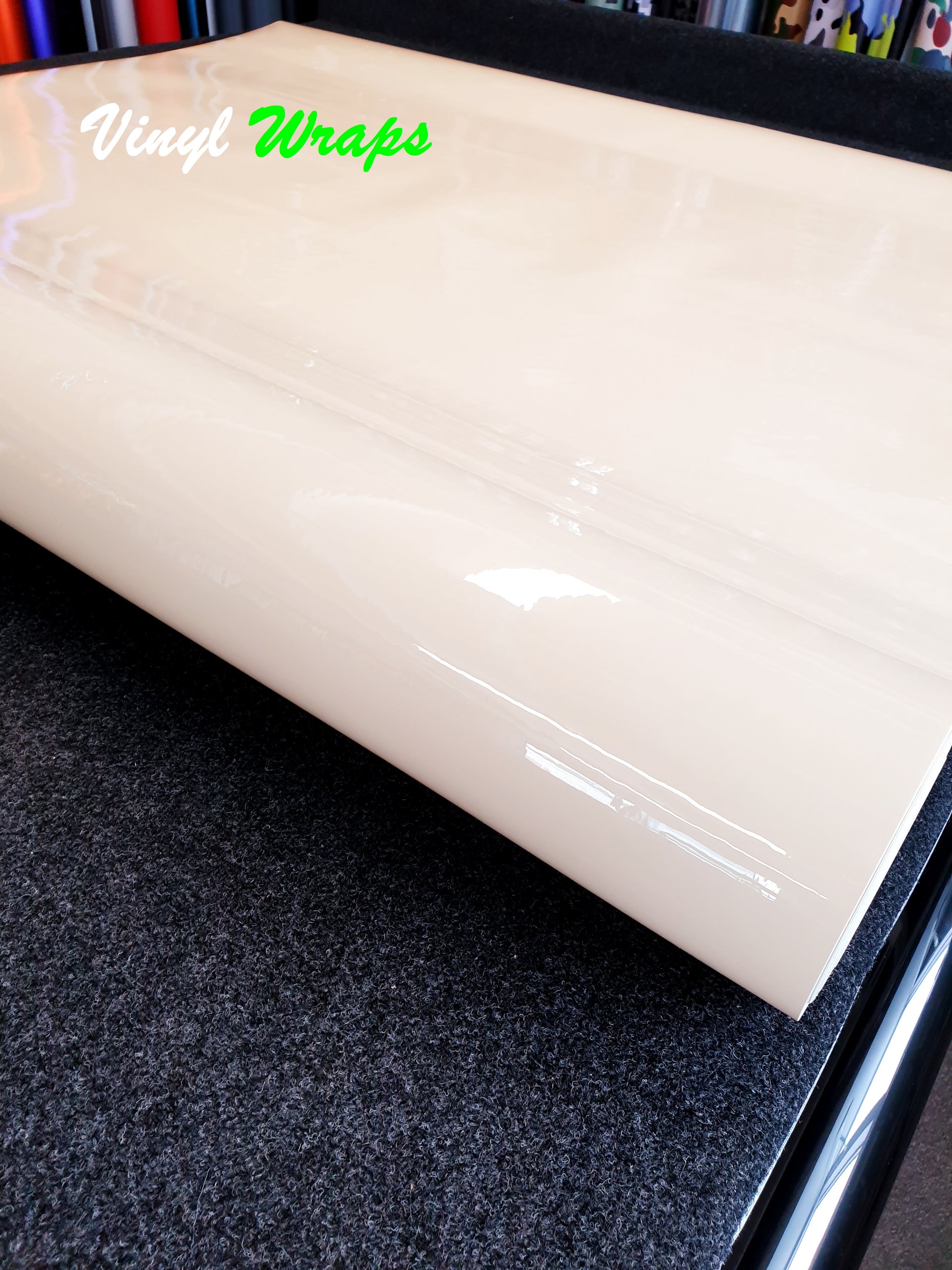 Gloss Ivory Creme Vinyl Wrap