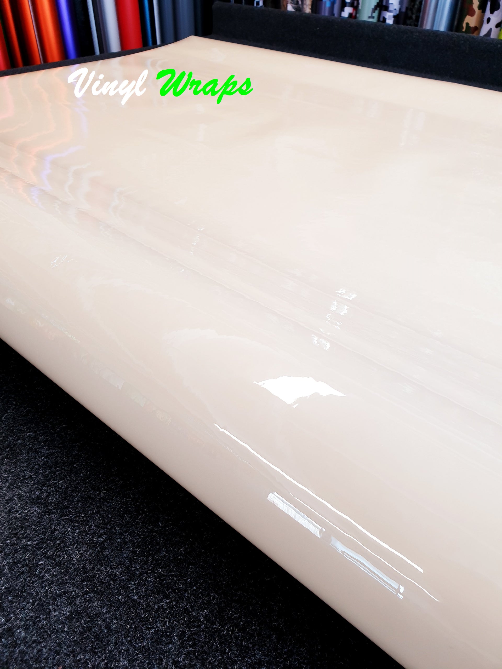 Gloss Ivory Creme Vinyl Wrap