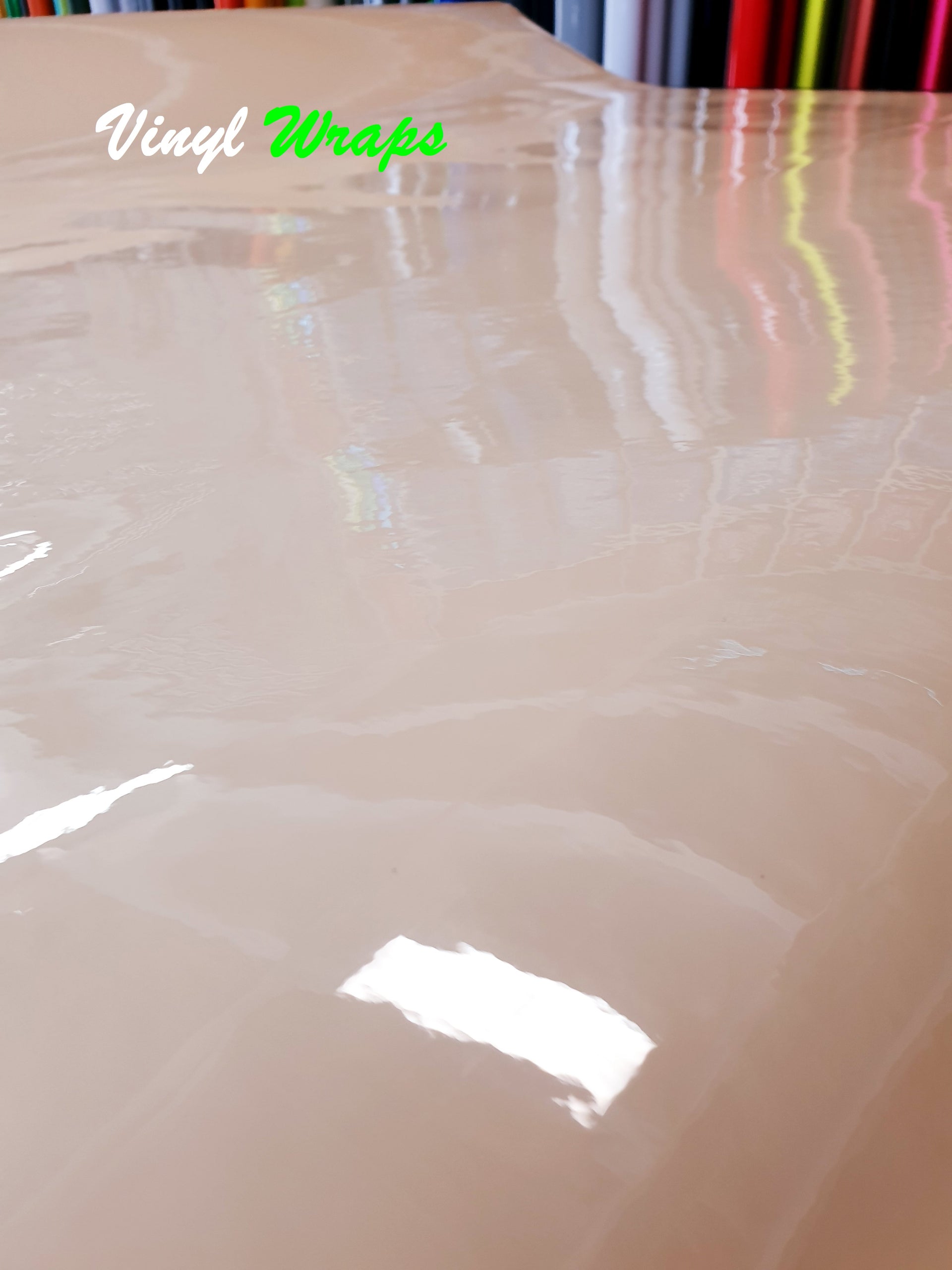 Gloss Ivory Creme Vinyl Wrap