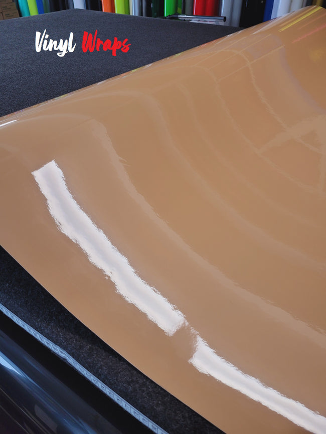 Gloss AMG Sand Beige Vinyl Wrap
