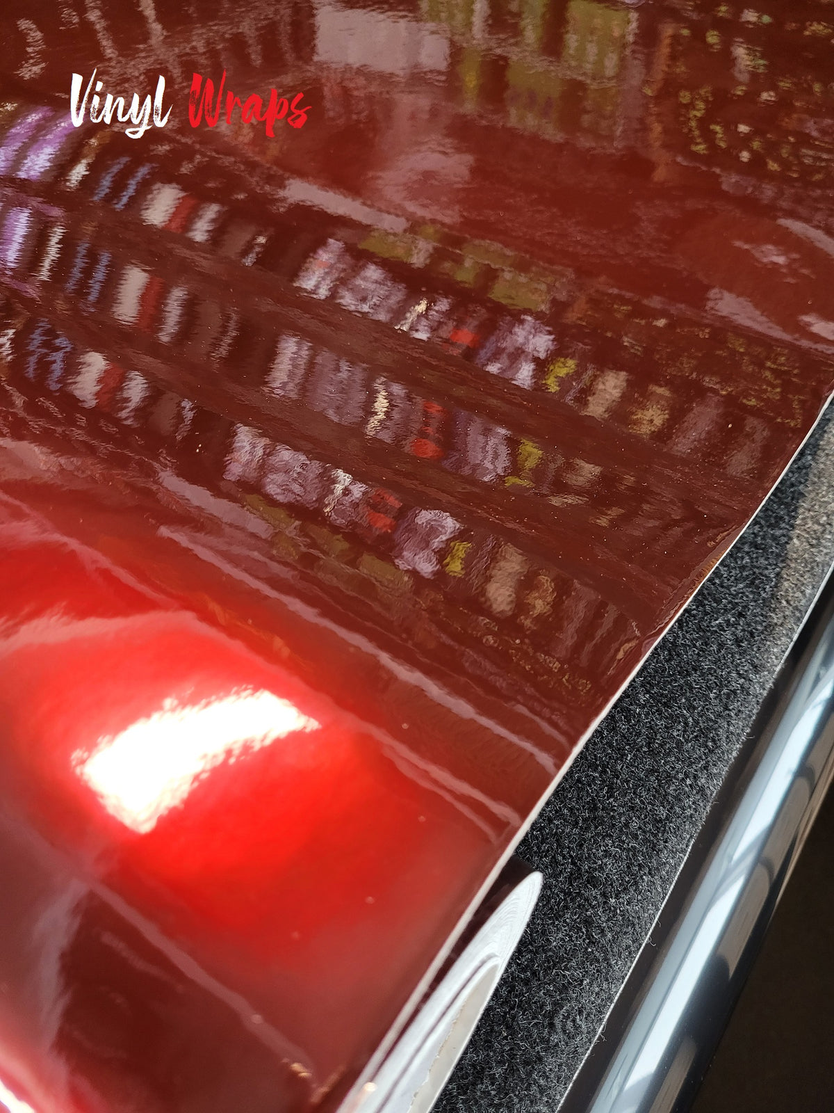 Premium Gloss Liquid Dragon Blood Red Vinyl Wrap