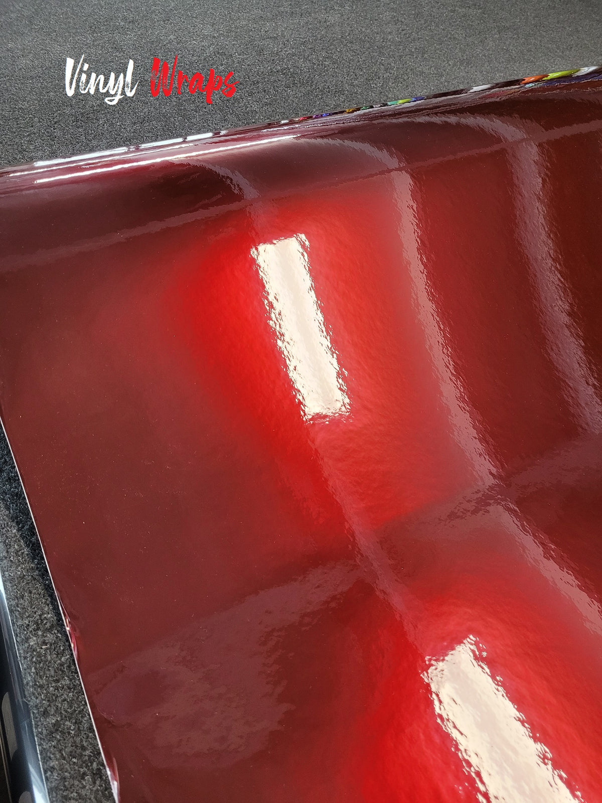 Premium Gloss Liquid Dragon Blood Red Vinyl Wrap