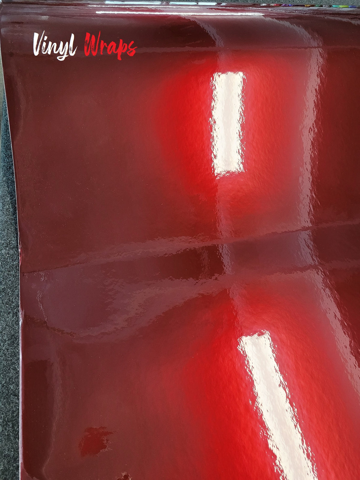 Premium Gloss Liquid Dragon Blood Red Vinyl Wrap