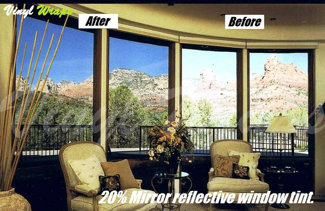 8% Mirror Reflective Window Tint Film