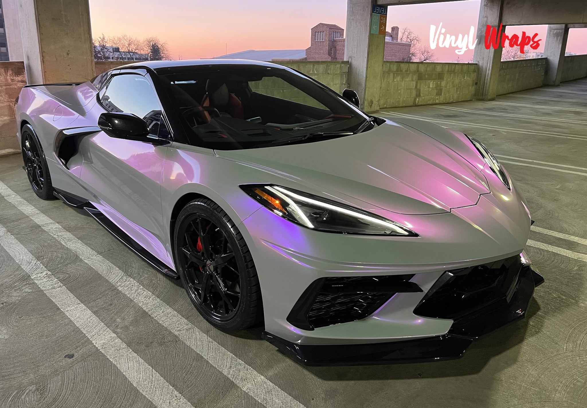 Premium Gloss Flip Nardo Grey Red Vinyl Wrap