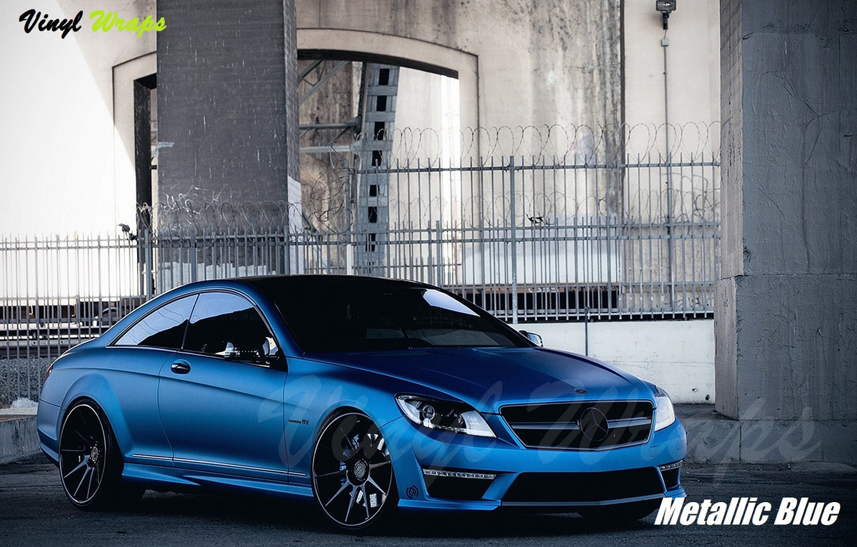 Metallic Blue Vinyl Wrap