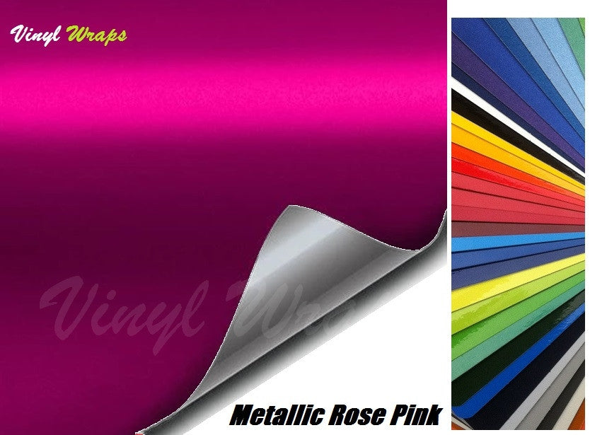 Metallic Rose Pink Vinyl Wrap