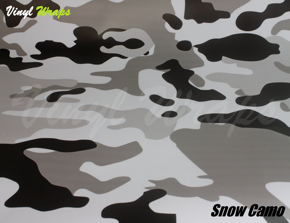 Snow Camo Vinyl Wrap